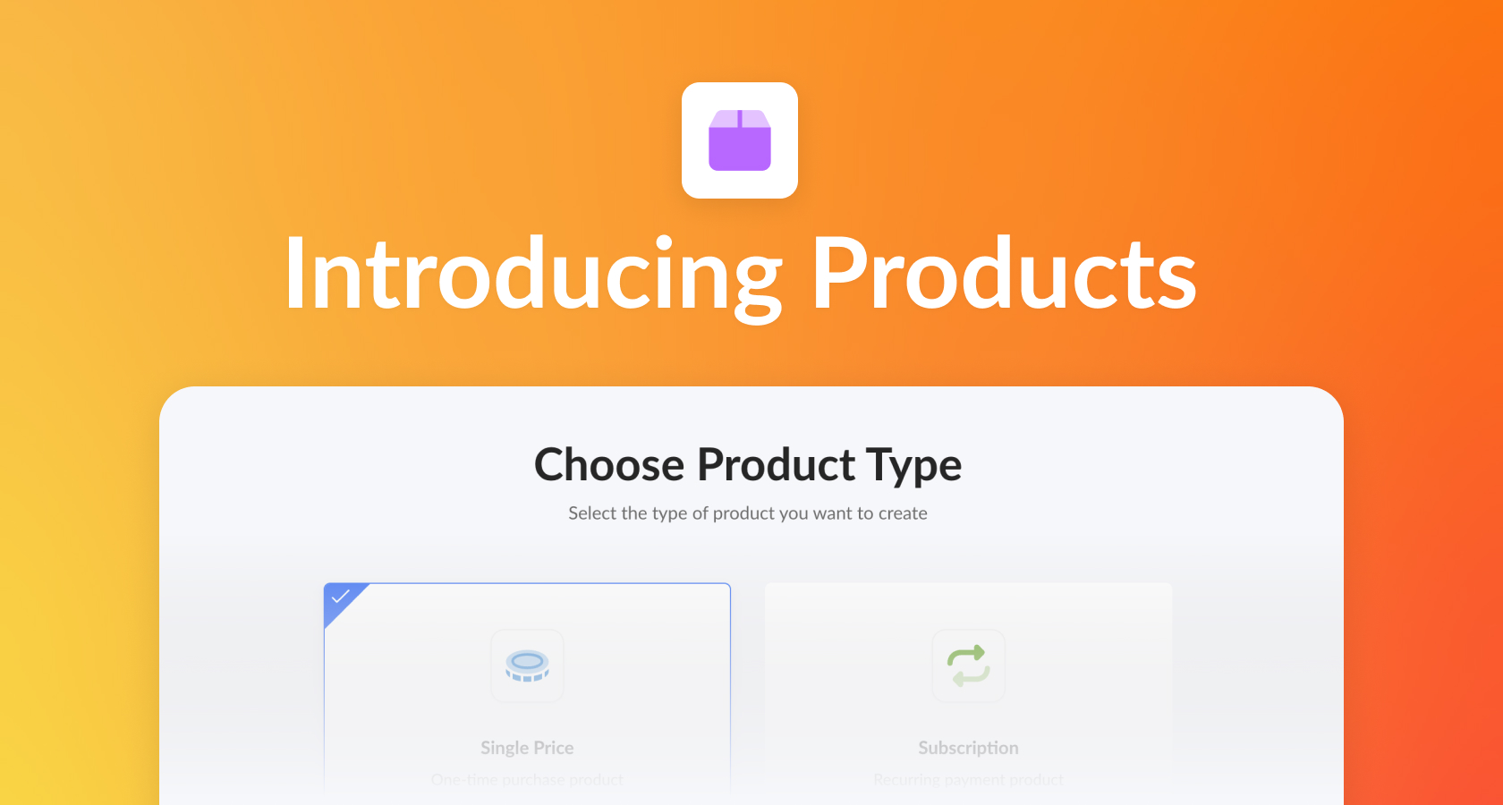 📦 Introducing Products | Spiffy Checkouts